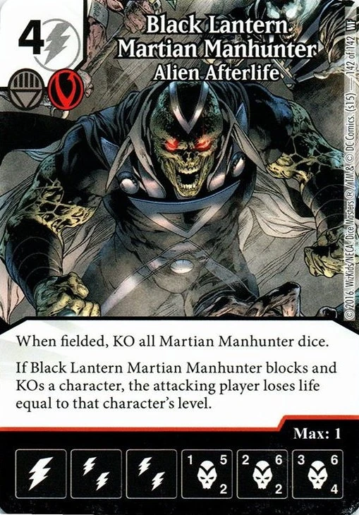 Black Lantern Martian Manhunter - Alien Afterlife (WFDM) | CardGuide ...