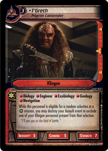 T'Greth - Pilgrim Contender (RtS) | CardGuide Wiki | Fandom