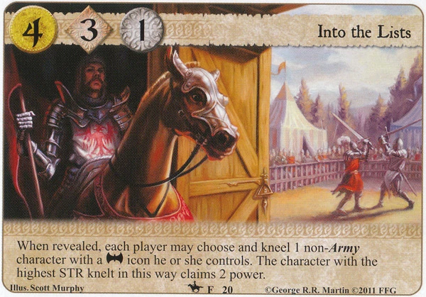 Into the Lists (TftH) | CardGuide Wiki | Fandom
