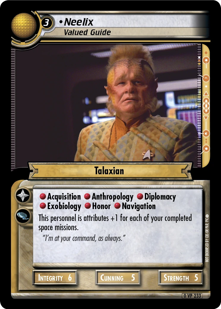 Neelix - Valued Guide (VP) | CardGuide Wiki | Fandom
