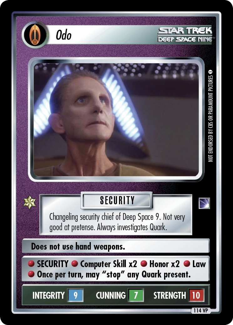 Odo (VP 1E) | CardGuide Wiki | Fandom