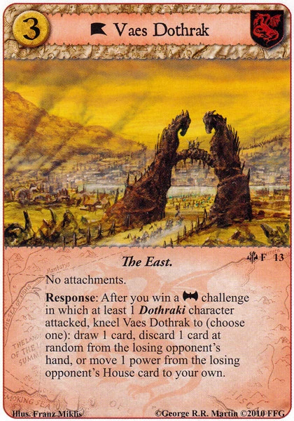 Vaes Dothrak (IG) | CardGuide Wiki | Fandom