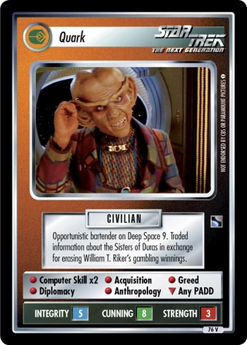 Quark (TNG) | CardGuide Wiki | Fandom