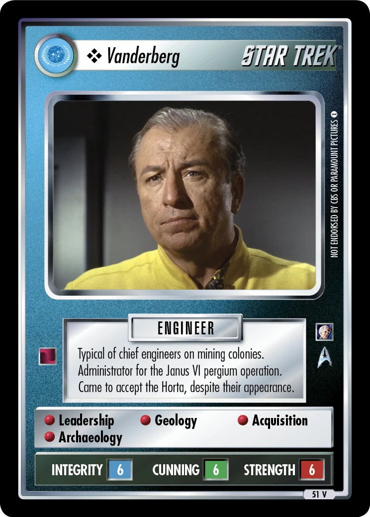 Vanderberg (TC) | CardGuide Wiki | Fandom