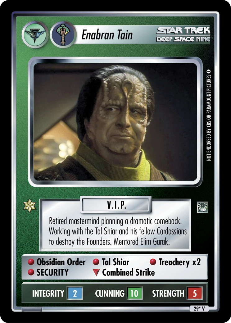 Enabran Tain (TGQ) (AI) | CardGuide Wiki | Fandom