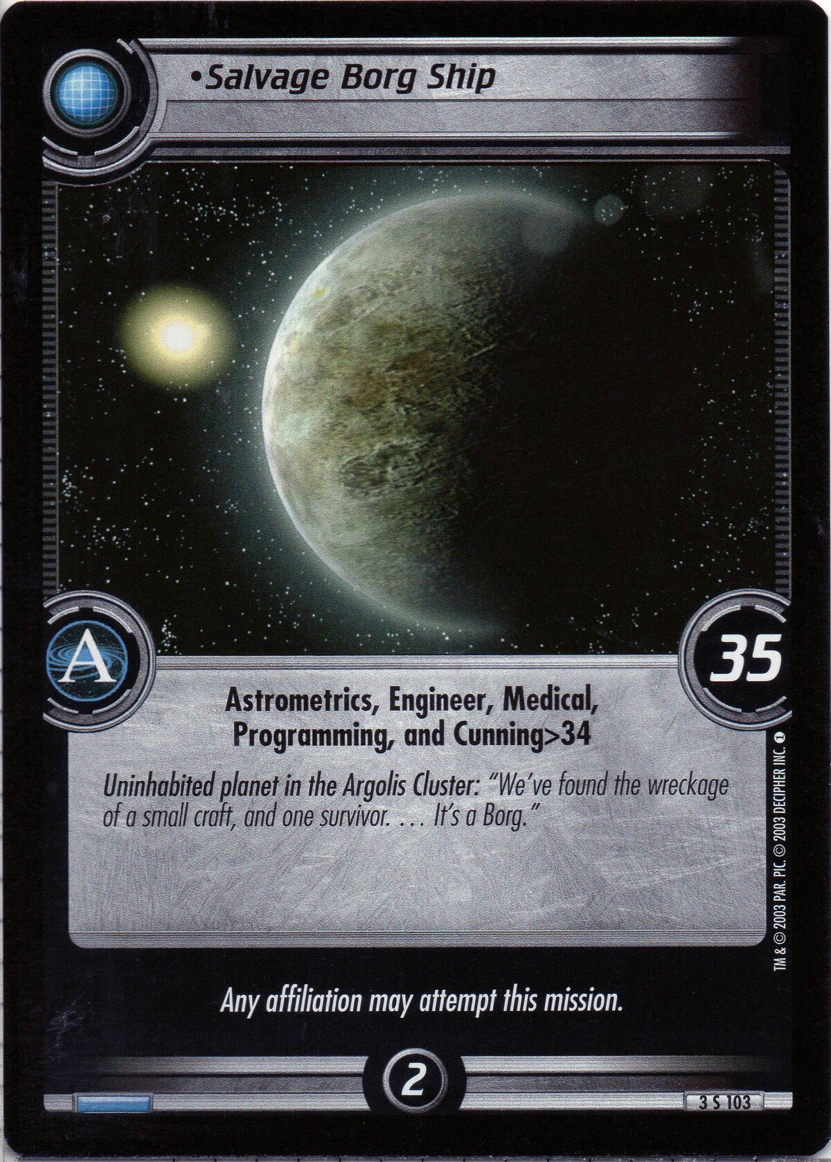 Salvage Borg Ship Cta Cardguide Wiki Fandom