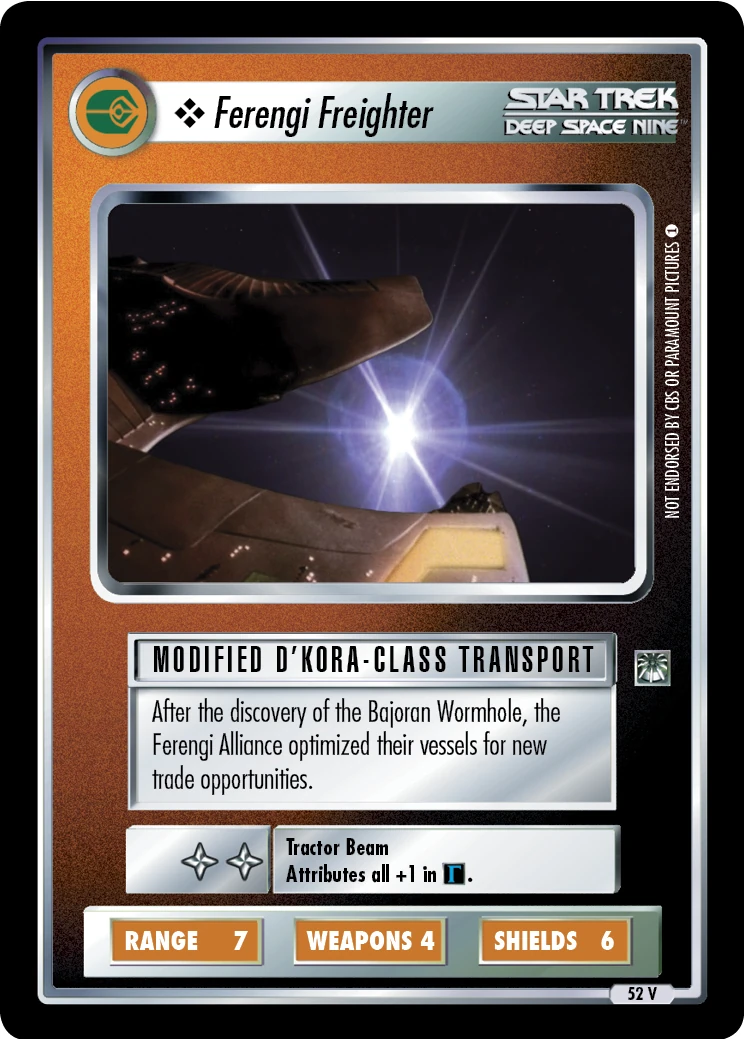 Ferengi Freighter (TGQ) | CardGuide Wiki | Fandom