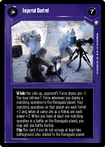 Imperial Control | CardGuide Wiki | Fandom