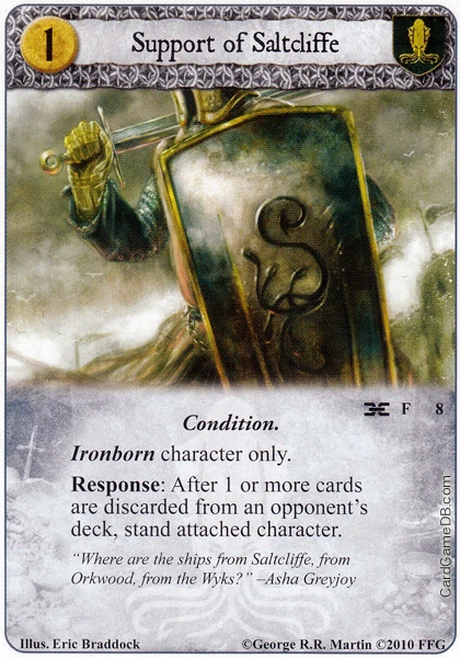 Support of Saltcliffe (GotC) | CardGuide Wiki | Fandom