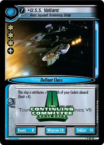 U.S.S. Valiant - Red Squad Training Ship (VP TCC) | CardGuide Wiki | Fandom