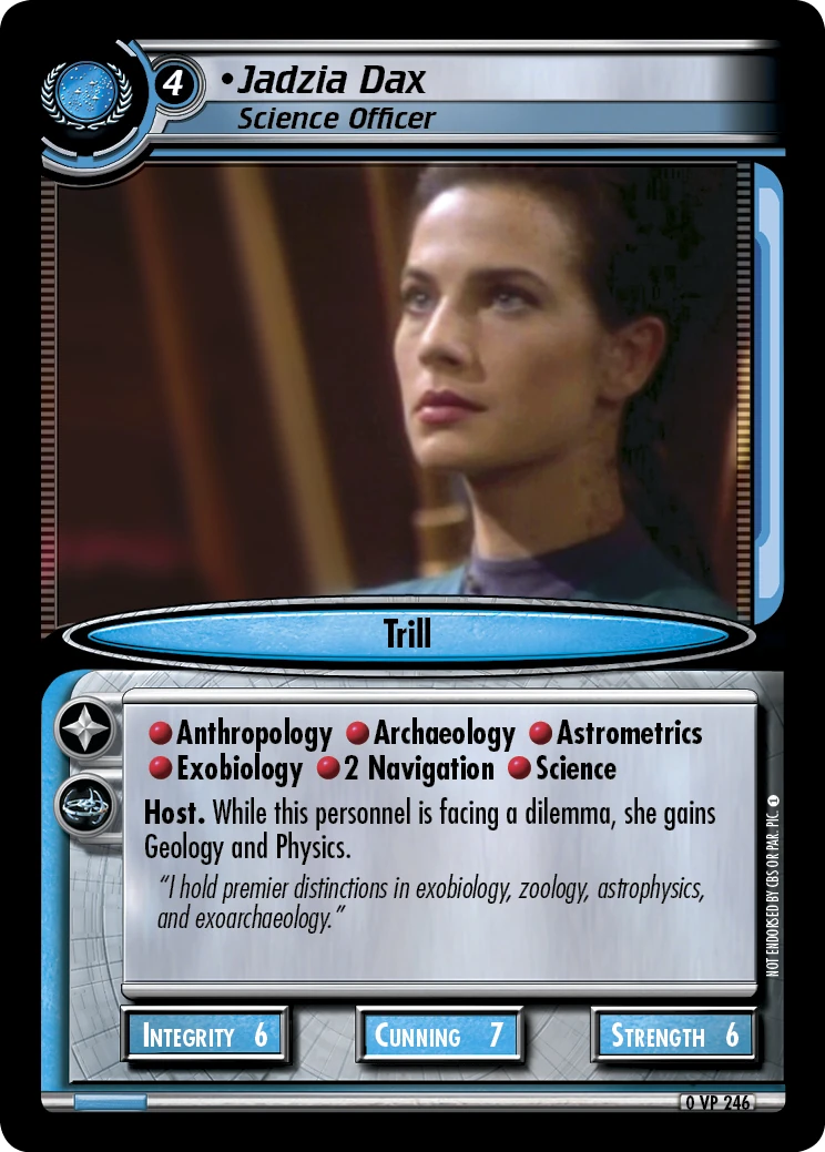 Jadzia Dax - Science Officer (VP) | CardGuide Wiki | Fandom