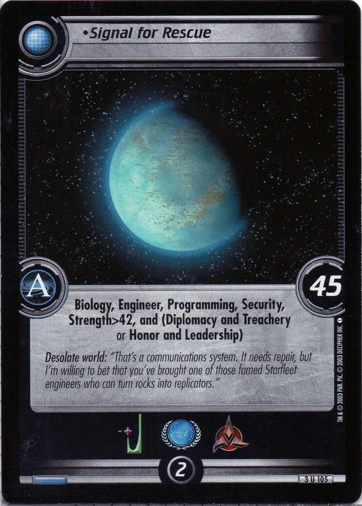 Signal for Rescue (CtA) | CardGuide Wiki | Fandom