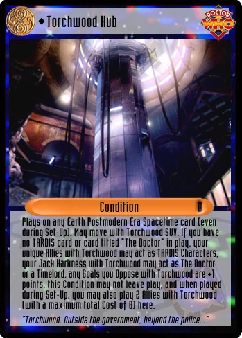 Torchwood Hub (PD) | CardGuide Wiki | Fandom