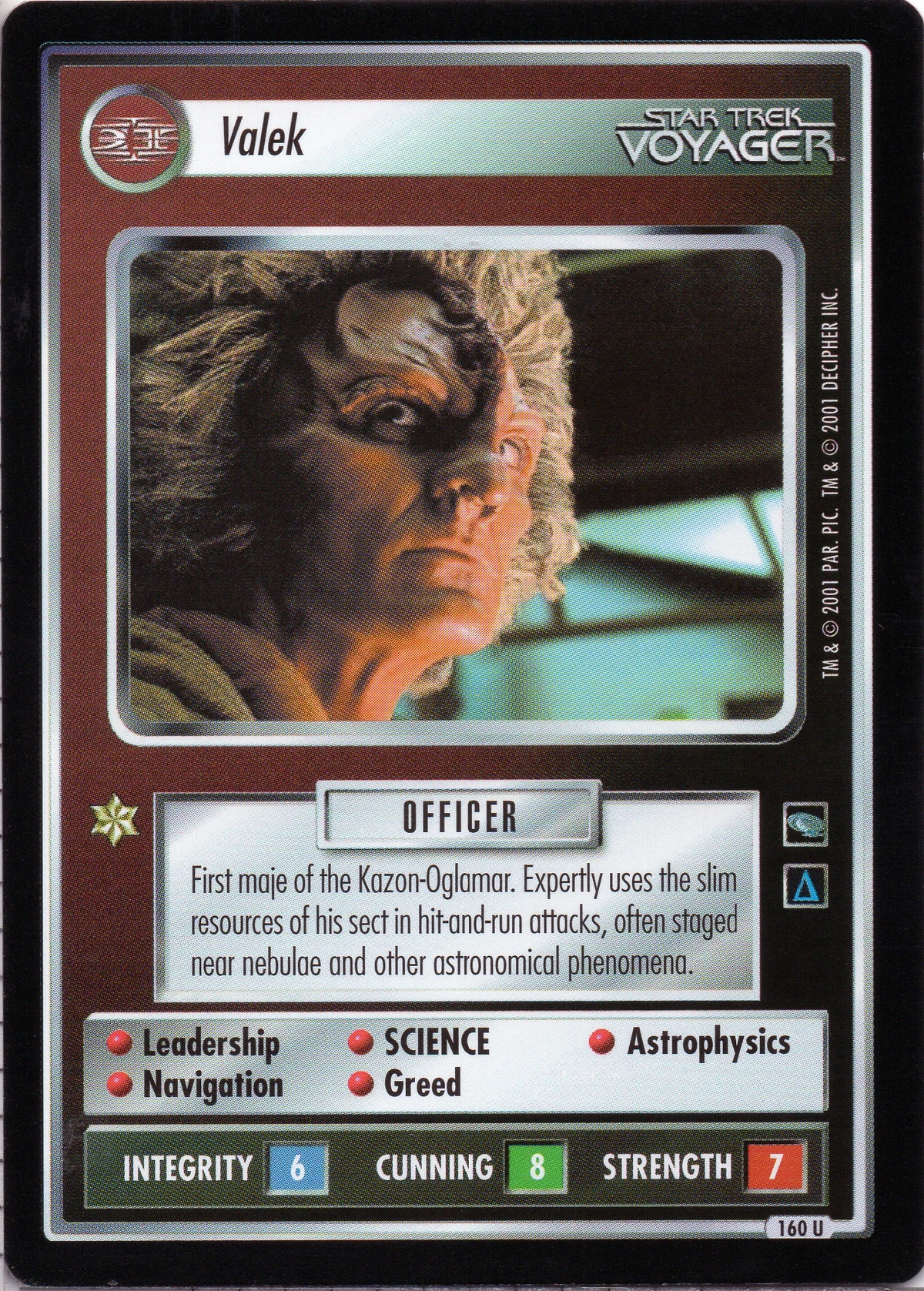 Valek (VOY) | CardGuide Wiki | Fandom
