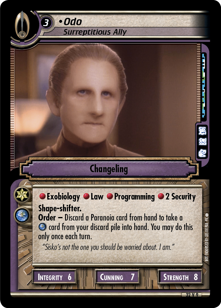 Odo Surreptitious Ally 20a Cardguide Wiki Fandom