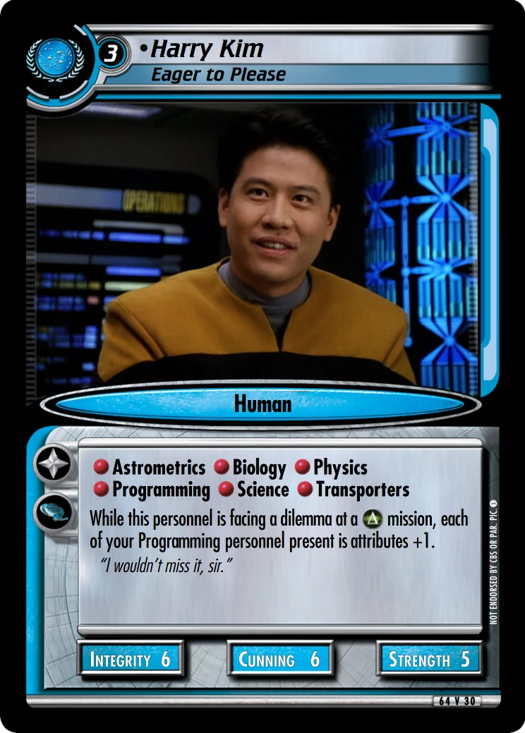 Harry Kim - Eager to Please (FOW) | CardGuide Wiki | Fandom