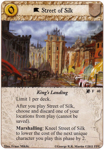 Street Of Silk Lotr Cardguide Wiki Fandom