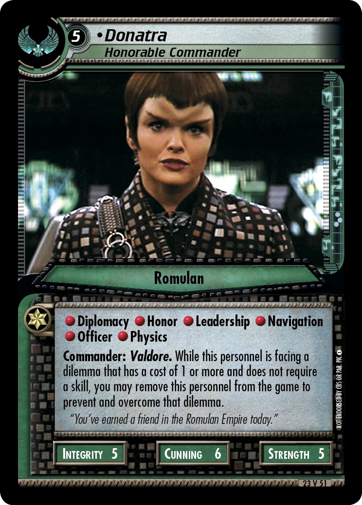 Donatra - Honorable Commander (Errata) (EM) | CardGuide Wiki | Fandom