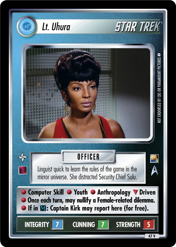 Lt. Uhura (TtLG) | CardGuide Wiki | Fandom