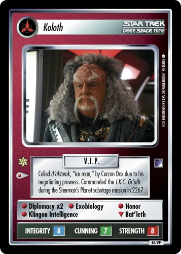 Koloth (VP) | CardGuide Wiki | Fandom