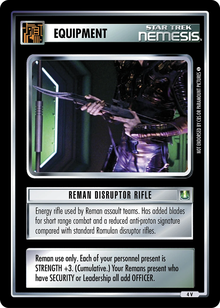 Reman Disruptor Rifle (NEM) | CardGuide Wiki | Fandom
