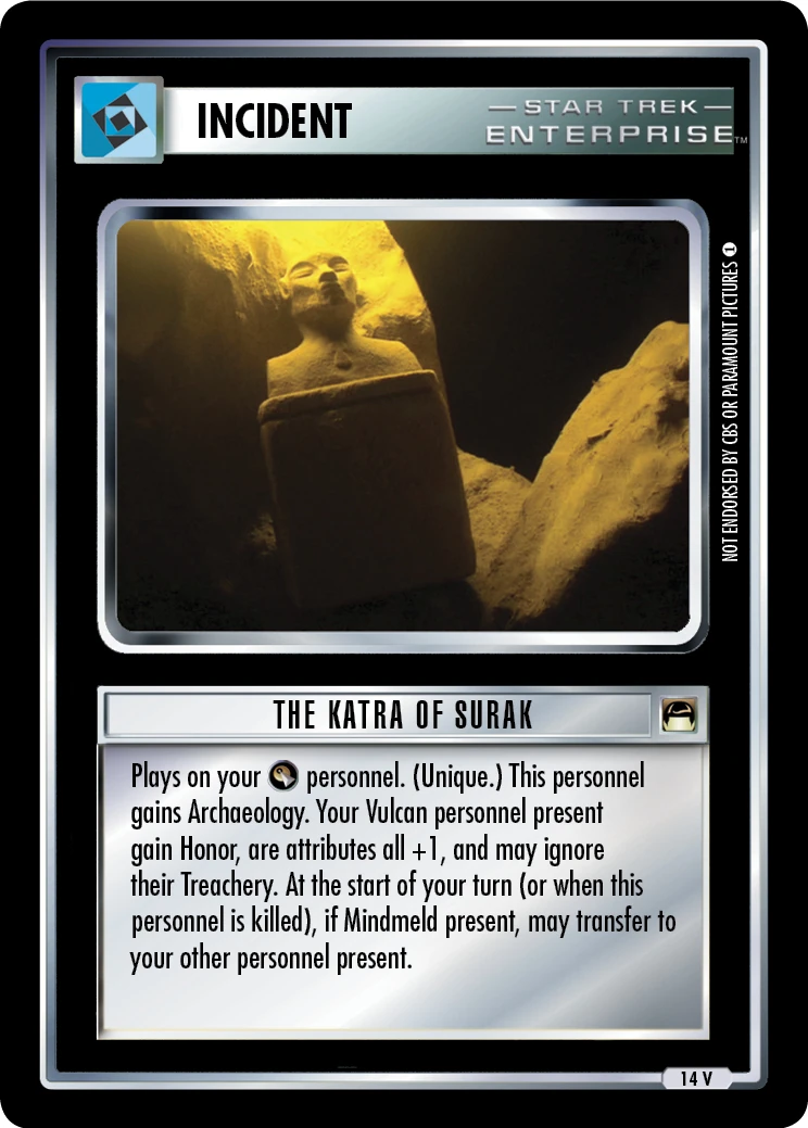 The Katra of Surak (LLaP) | CardGuide Wiki | Fandom