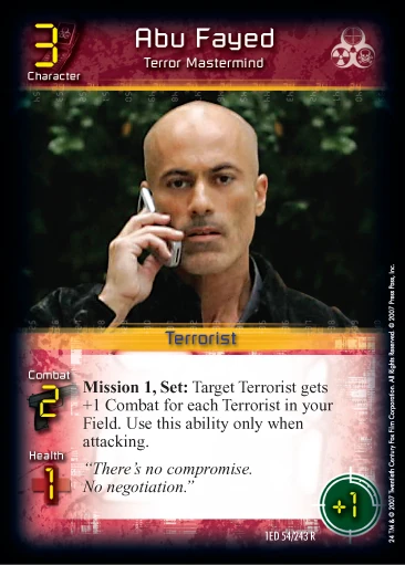 Abu Fayed - Terror Mastermind (1E) | CardGuide Wiki | Fandom