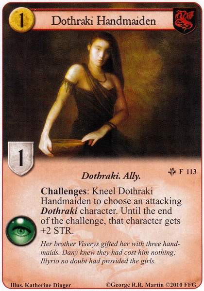 Dothraki Handmaiden (DB) | CardGuide Wiki | Fandom