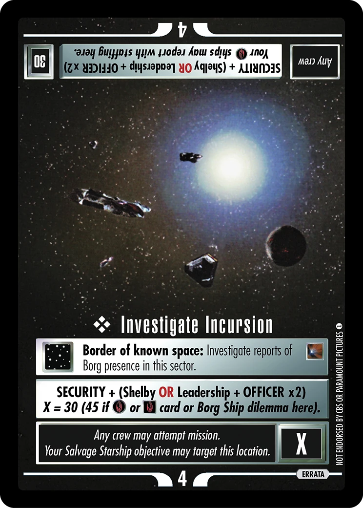 Investigate Incursion (Errata) (OTSD) | CardGuide Wiki | Fandom