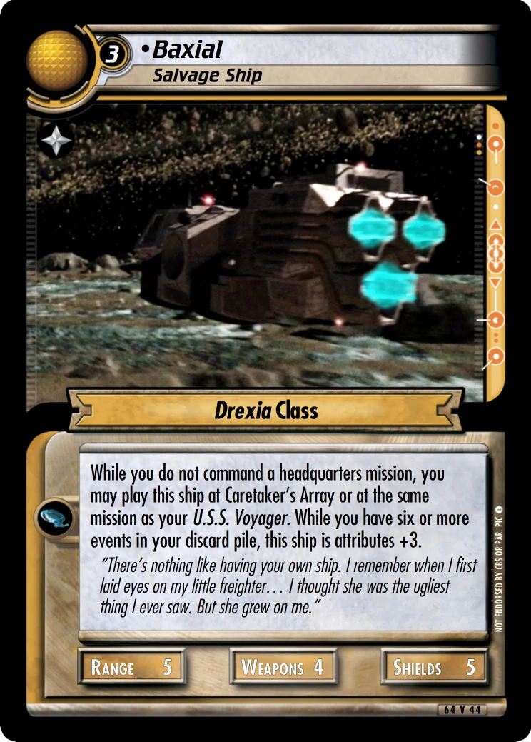 Baxial - Salvage Ship (FOW) | CardGuide Wiki | Fandom