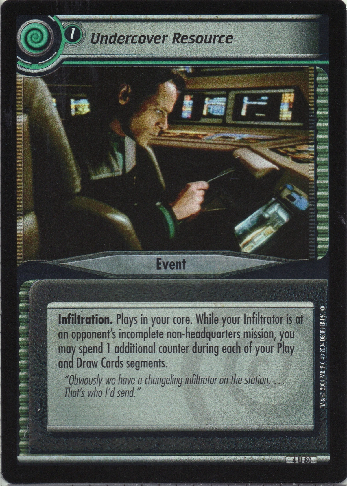 Undercover Resource (NE) | CardGuide Wiki | Fandom