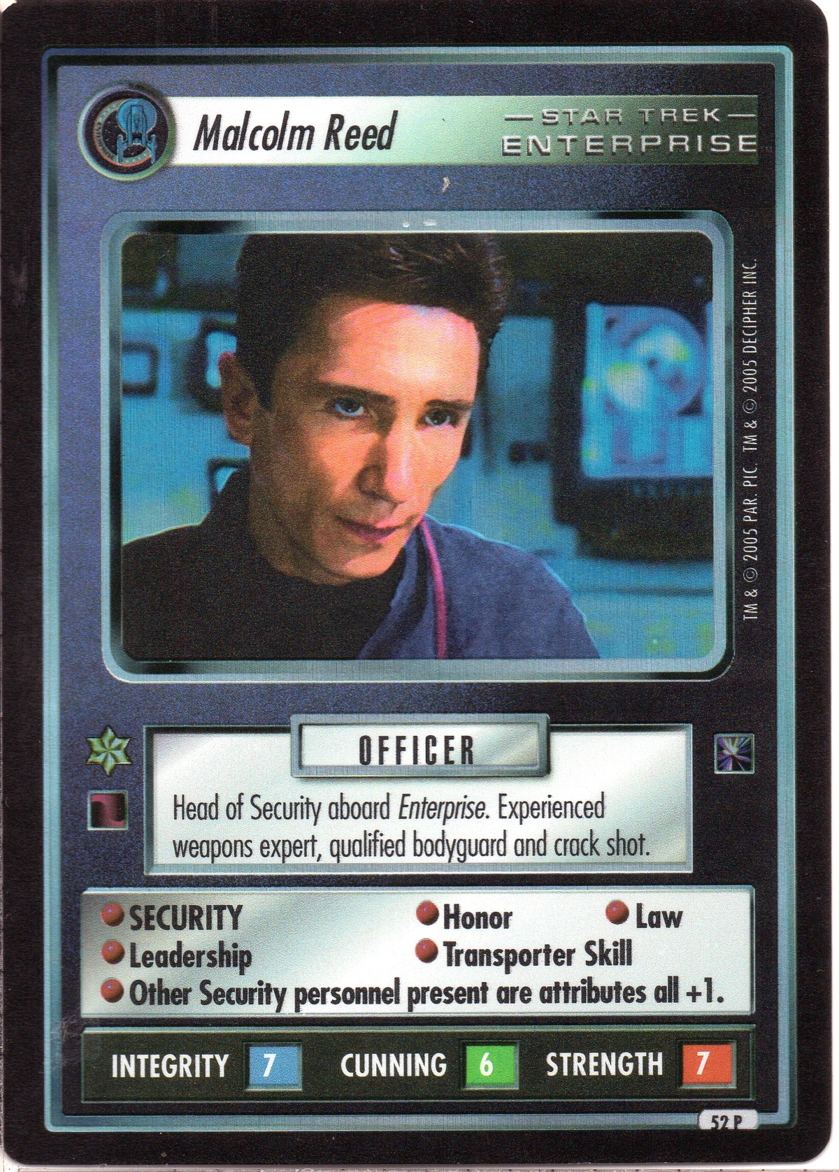 Malcolm Reed (EC) | CardGuide Wiki | Fandom