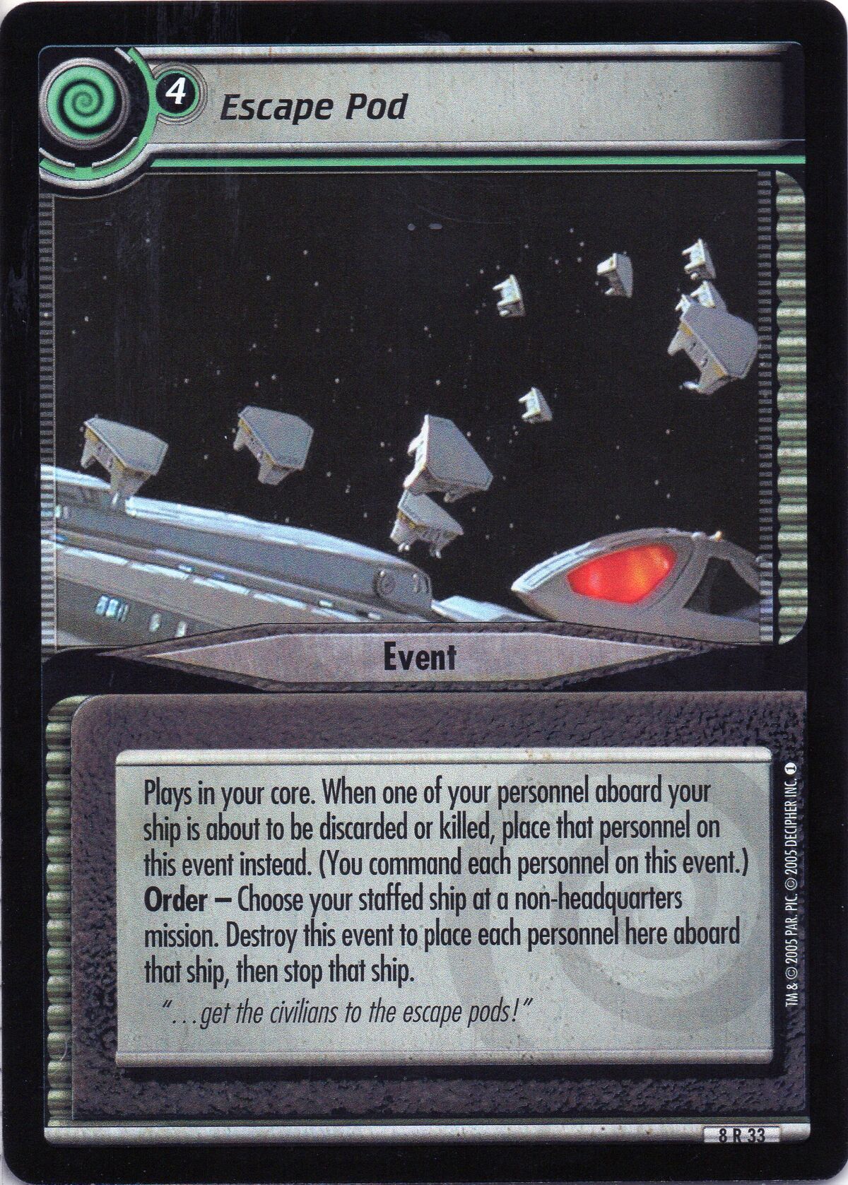 Escape Pod Tbg Cardguide Wiki Fandom