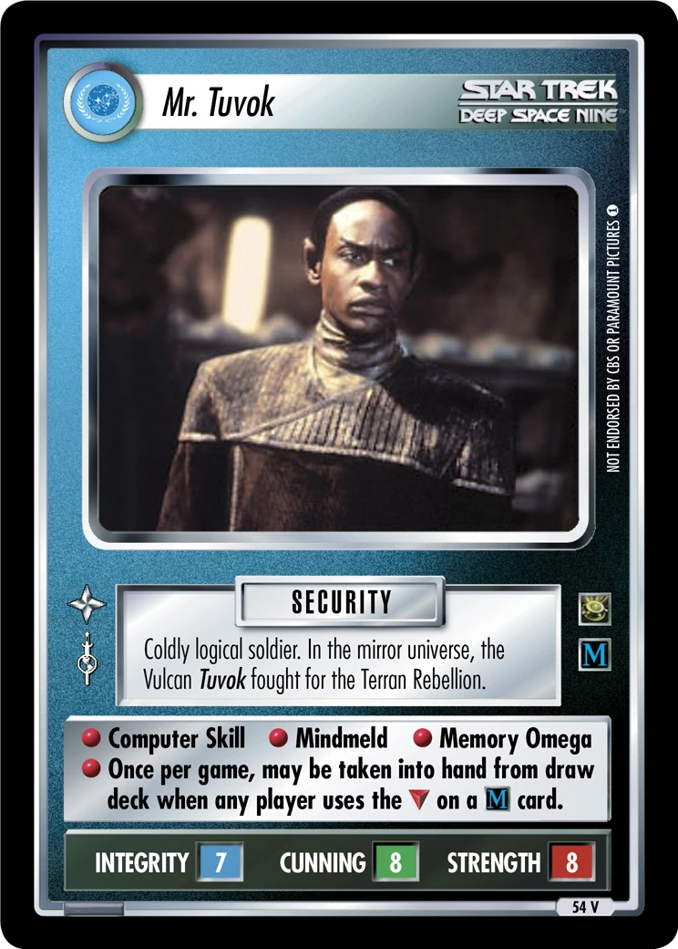 Mr. Tuvok (CRS) | CardGuide Wiki | Fandom