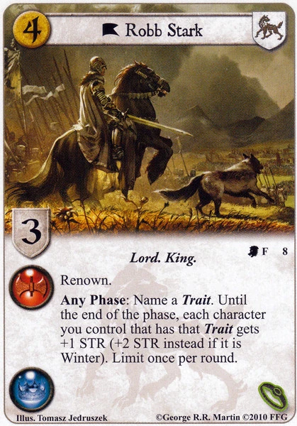 Robb Stark (LoW) | CardGuide Wiki | Fandom