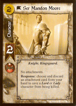 Ser Mandon Moore (ASoS) | CardGuide Wiki | Fandom