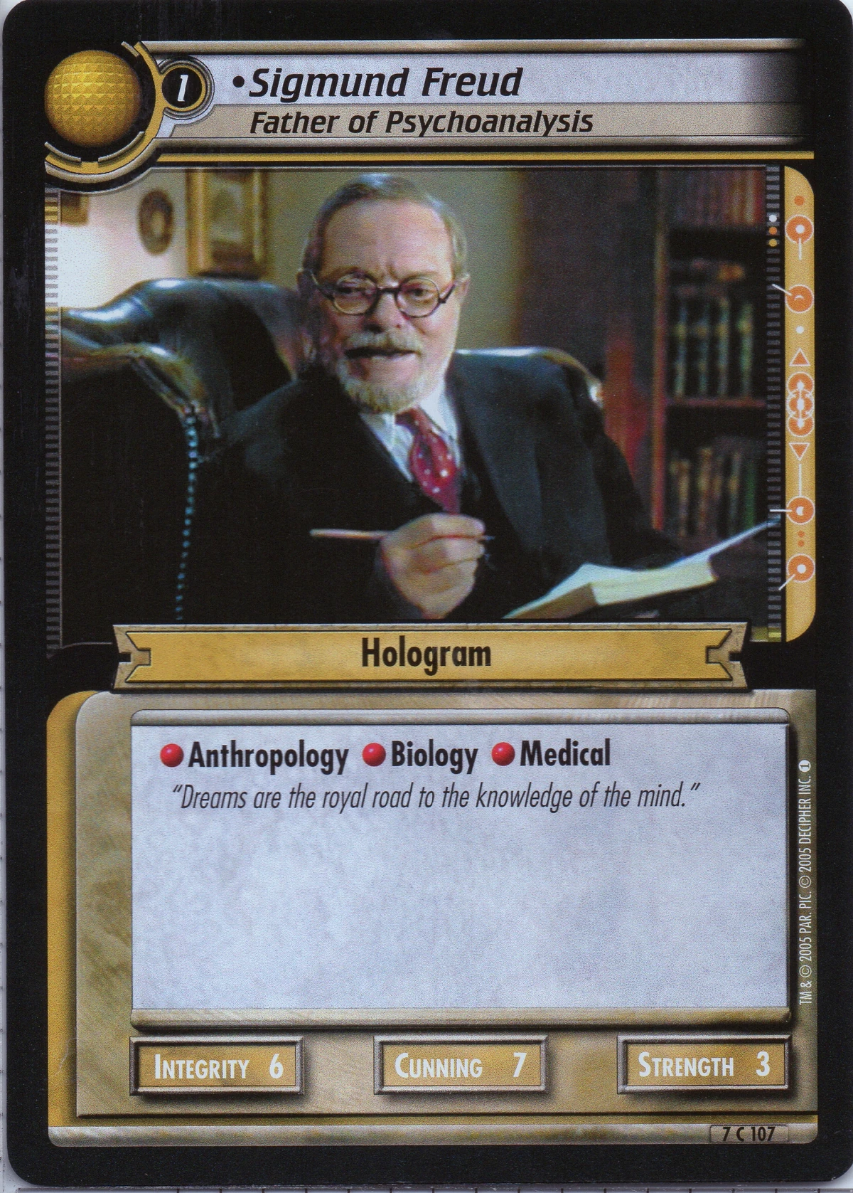 Sigmund Freud - Father of Psychoanalysis (SNW) | CardGuide Wiki | Fandom