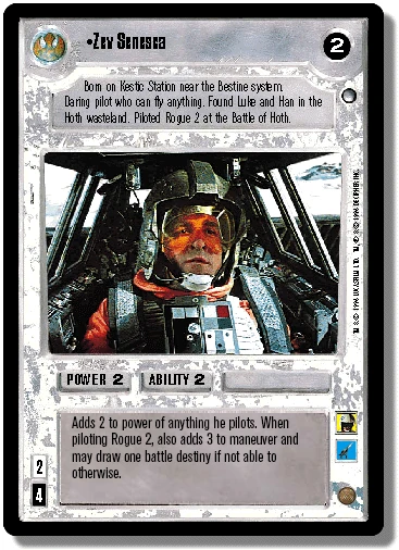 Zev Senesca (Hoth) | CardGuide Wiki | Fandom