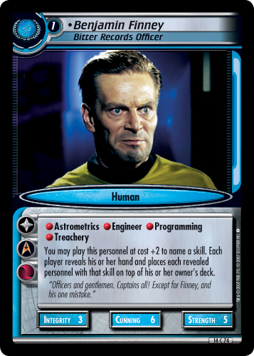 Benjamin Finney - Bitter Records Officer (WYLB) | CardGuide Wiki | Fandom