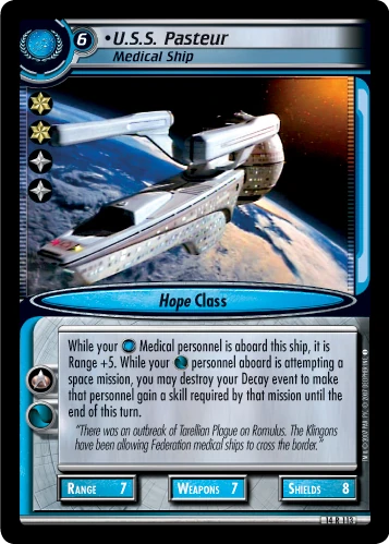 U.S.S. Pasteur - Medical Ship (WYLB) | CardGuide Wiki | Fandom