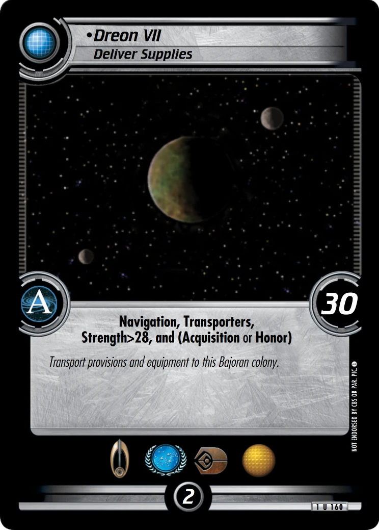 Dreon VII - Deliver Supplies (Errata) (2E) | CardGuide Wiki | Fandom