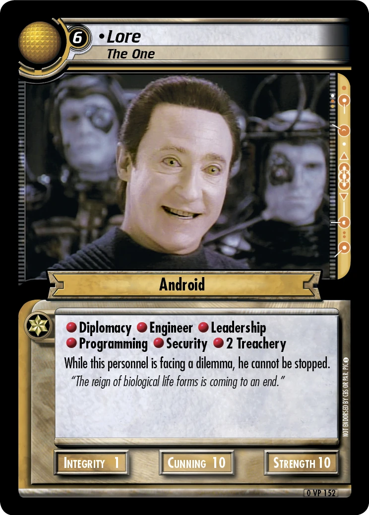 Lore - The One (VP) | CardGuide Wiki | Fandom