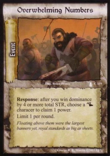 Overwhelming Numbers | CardGuide Wiki | Fandom