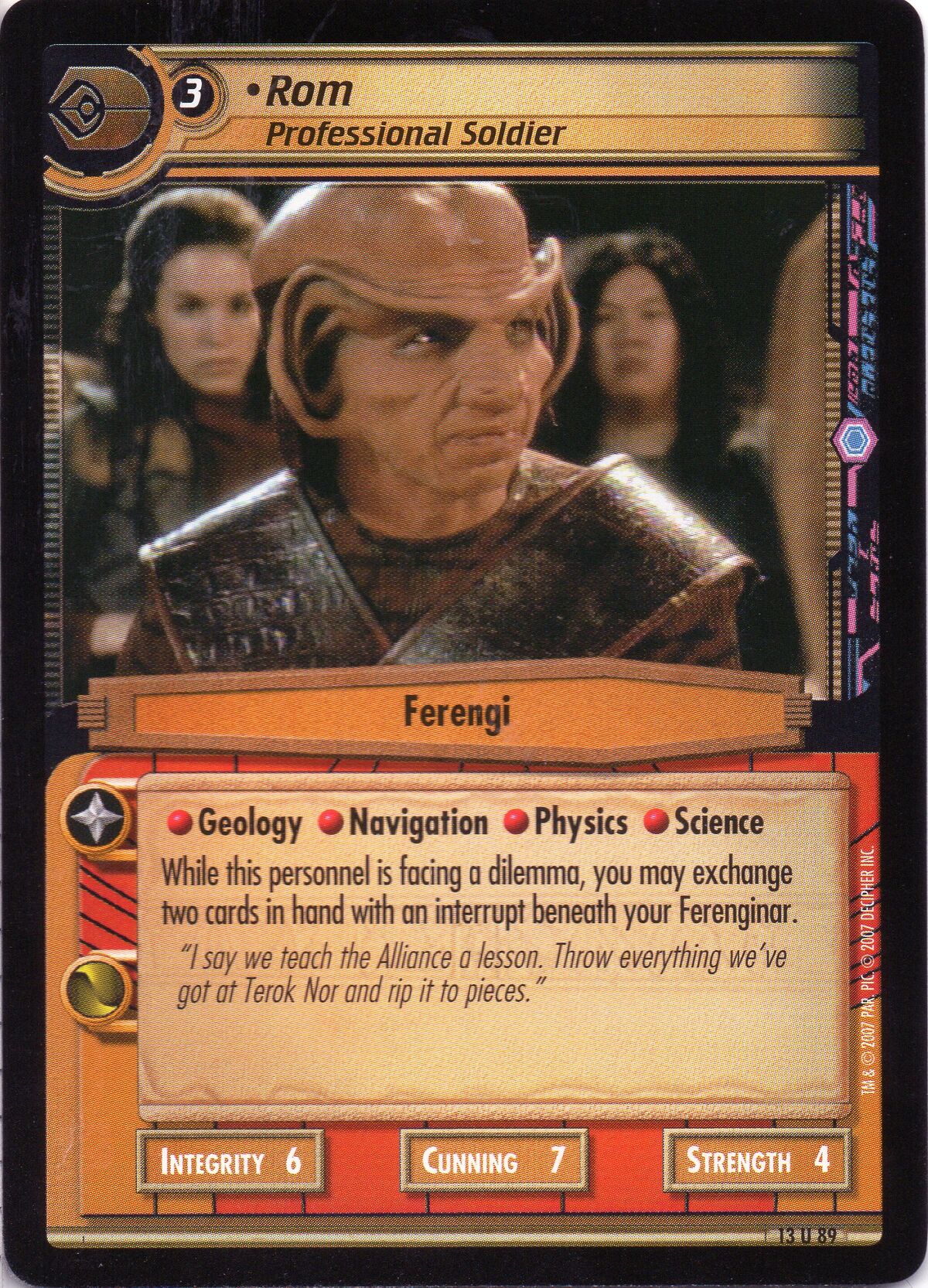 Rom Professional Soldier Iamd Cardguide Wiki Fandom