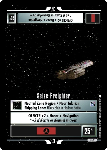 Seize Freighter (TNG) | CardGuide Wiki | Fandom