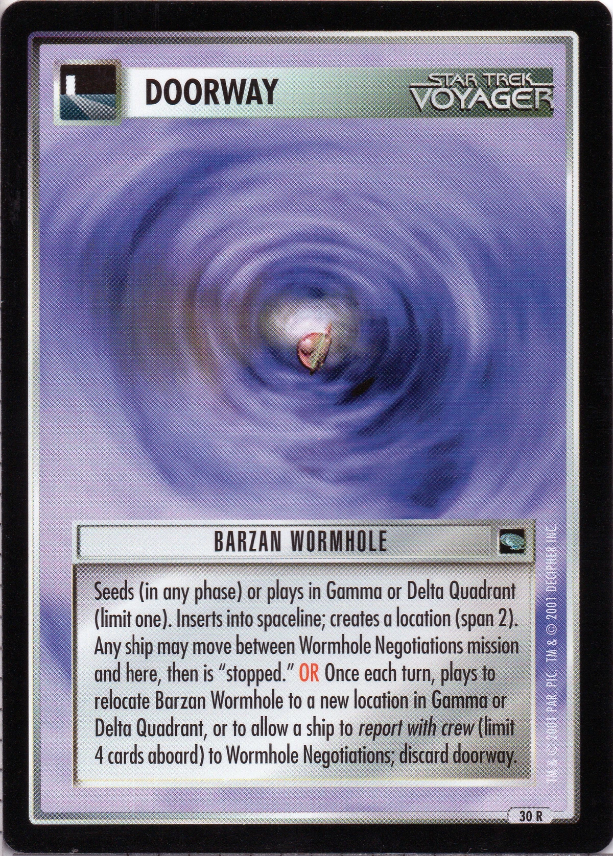 Barzan Wormhole (VOY) | CardGuide Wiki | Fandom