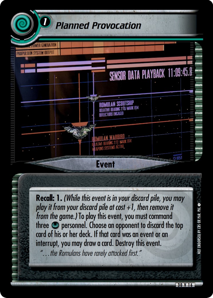 Planned Provocation Errata Rtg Cardguide Wiki Fandom