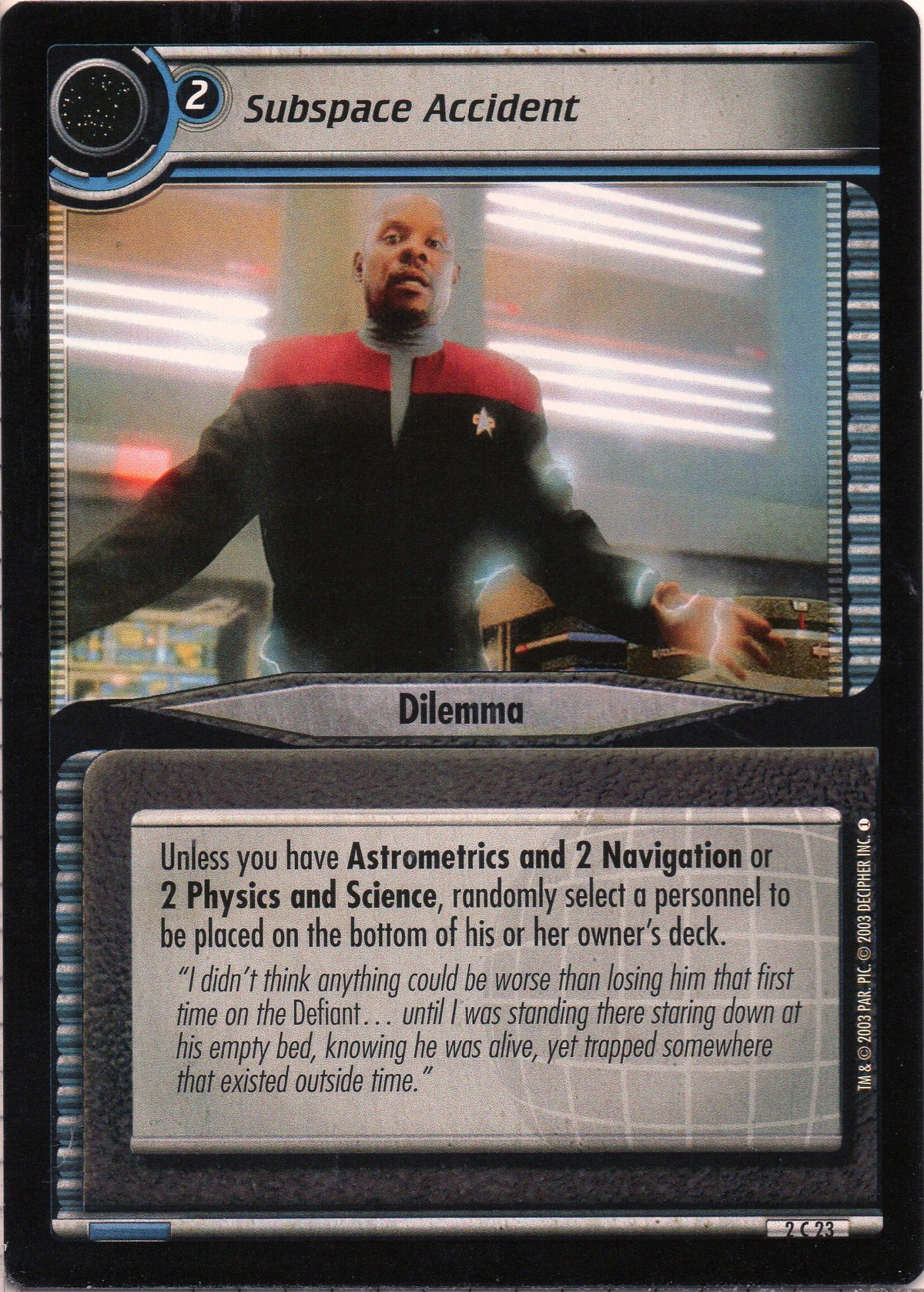 Subspace Accident (ENE) | CardGuide Wiki | Fandom