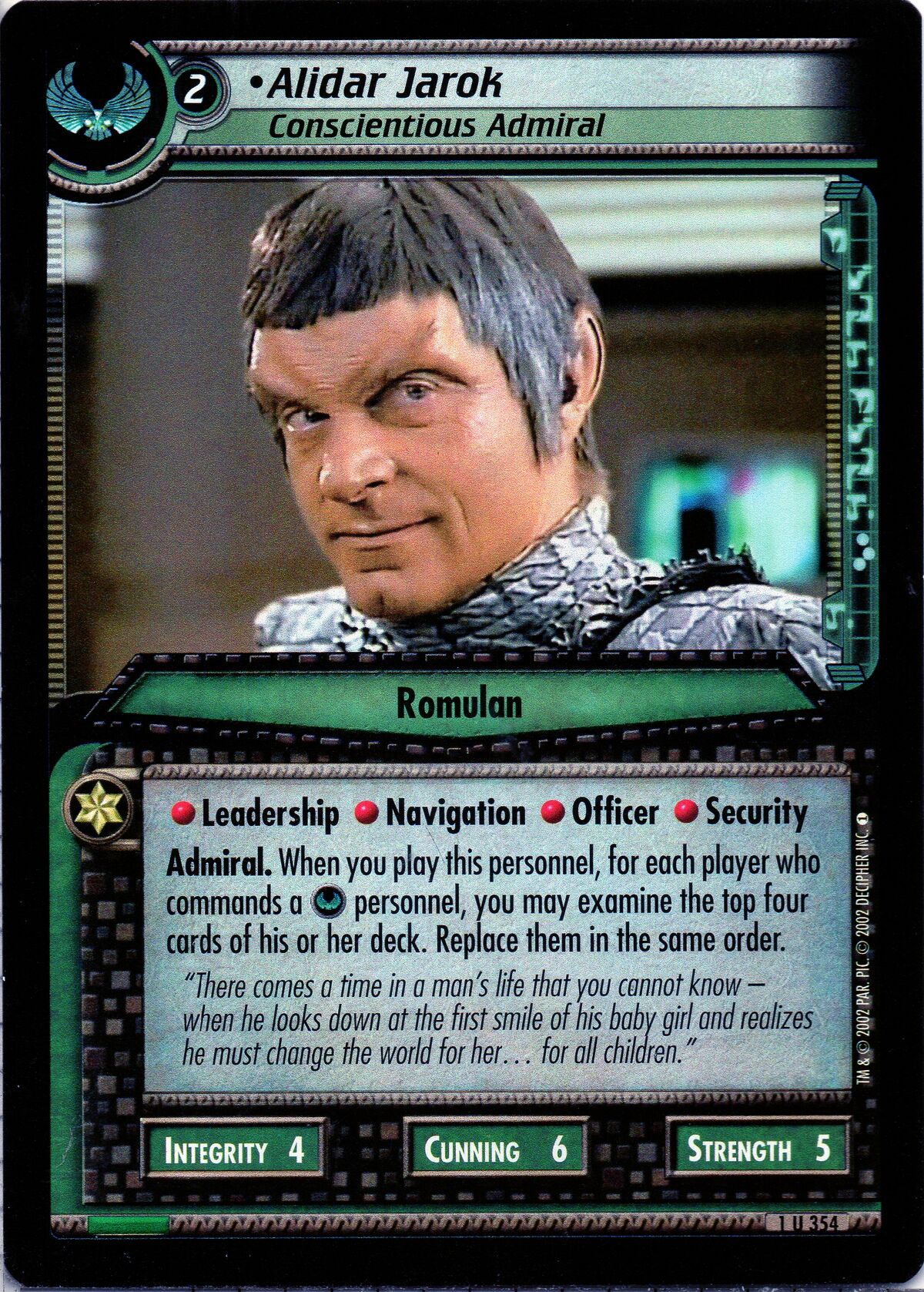 Alidar Jarok Conscientious Admiral 2e Cardguide Wiki Fandom