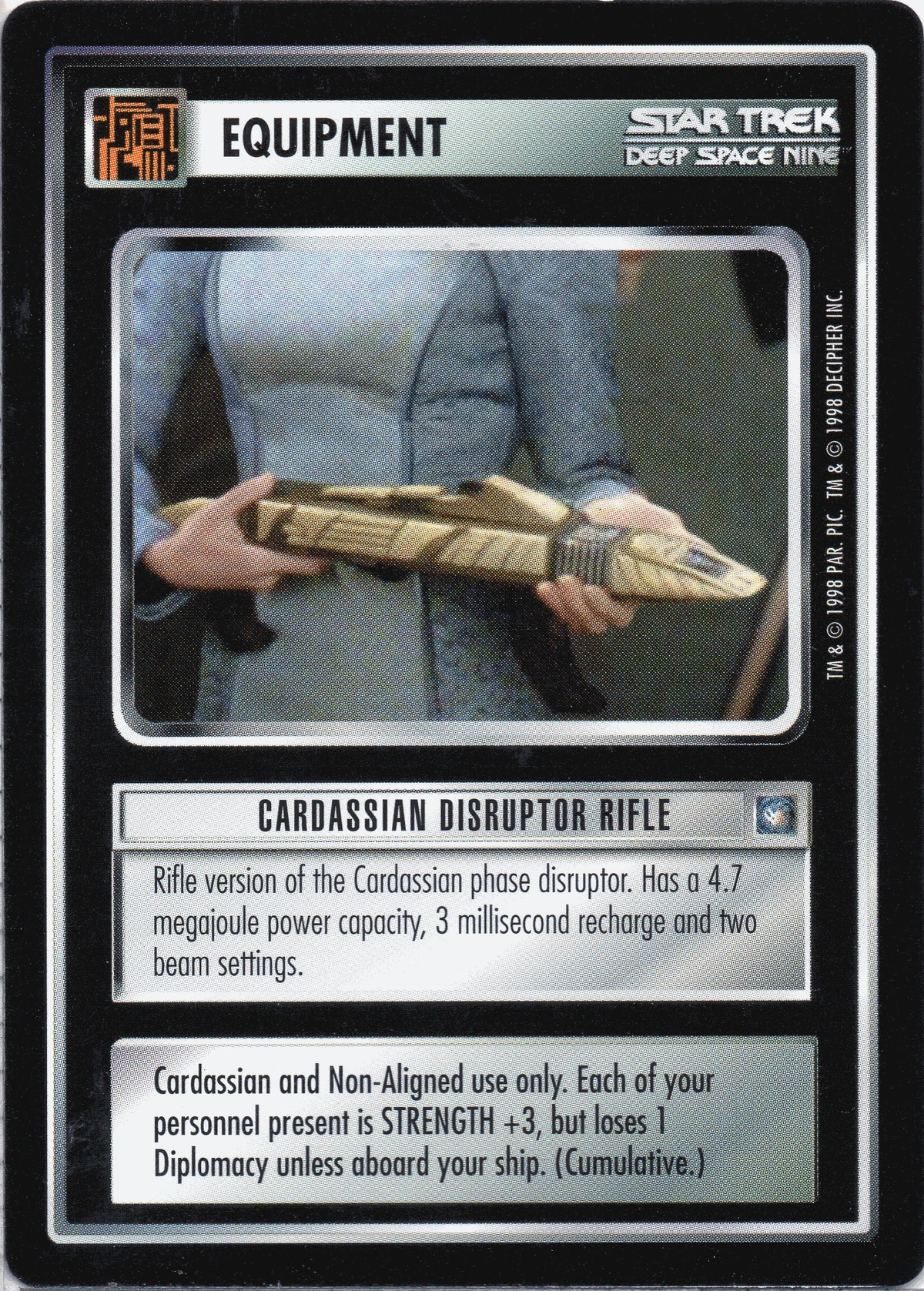Cardassian Disruptor Rifle (DS9) | CardGuide Wiki | Fandom